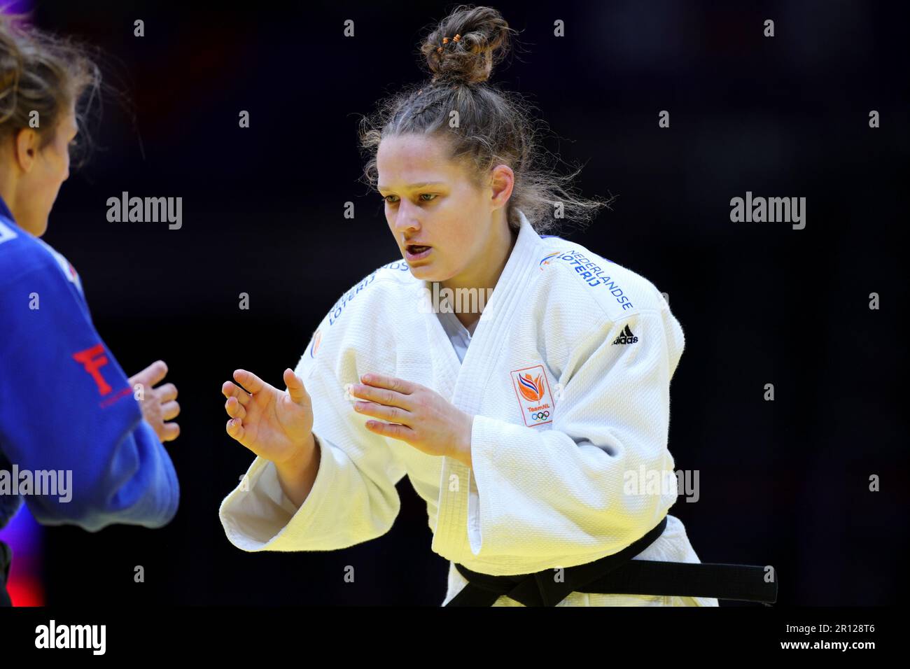 Doha, Qatar. 10/05/2023, (L-R) Andreja Leski (SLO), Joanne Van Lieshout (NED), MAY 10, 2023 ...