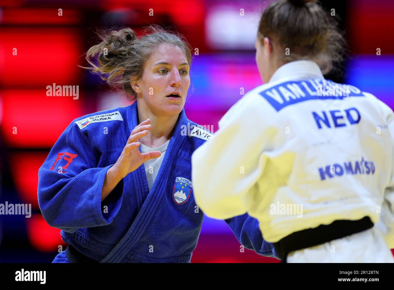 Doha, Qatar. 10/05/2023, (L-R) Andreja Leski (SLO), Joanne Van Lieshout (NED), MAY 10, 2023 ...