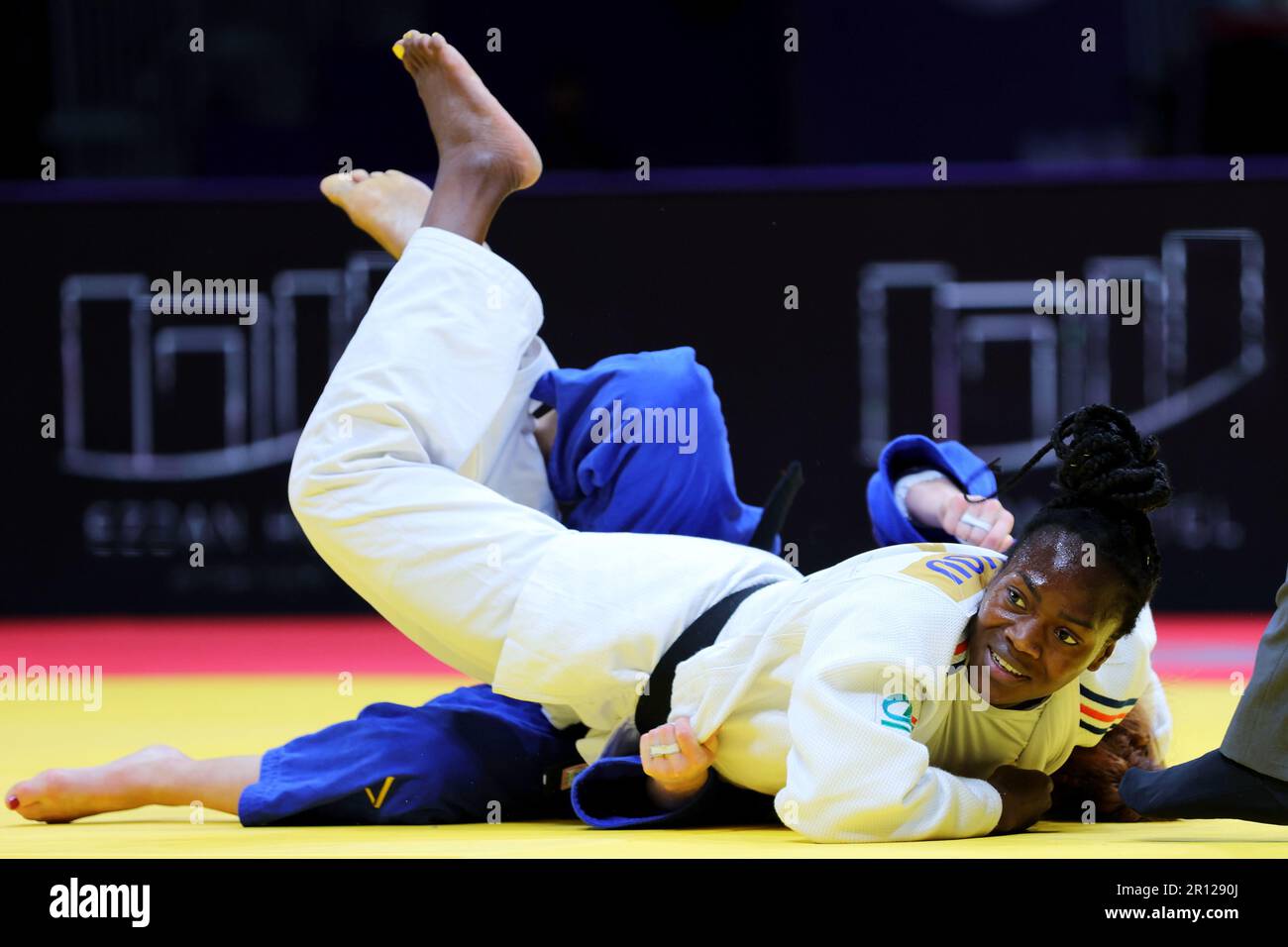 Doha, Qatar. 10/05/2023, (Top-Bottom) Clarisse Agbegnenou (FRA), Lubjana Piovesana (AUT), MAY 10 ...