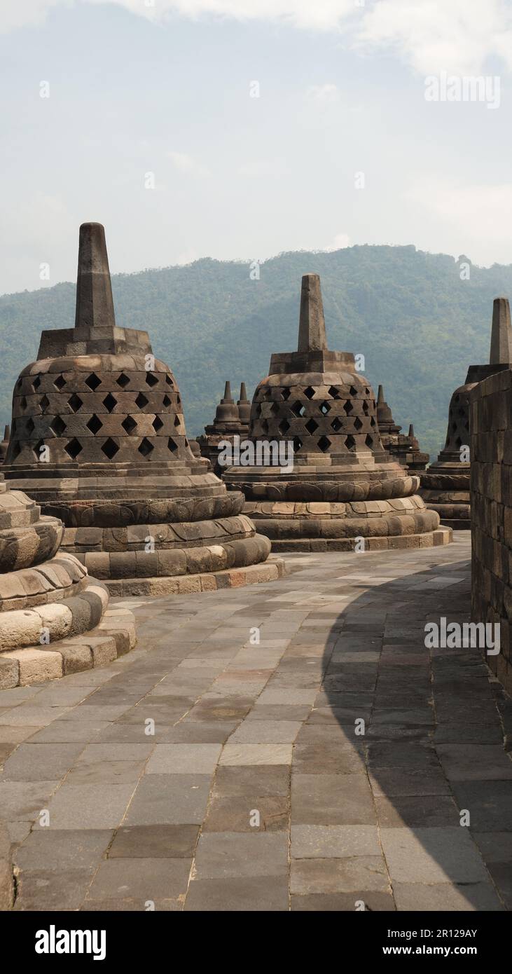 a Buddhist place of worship called candi borobudur as well as a ...