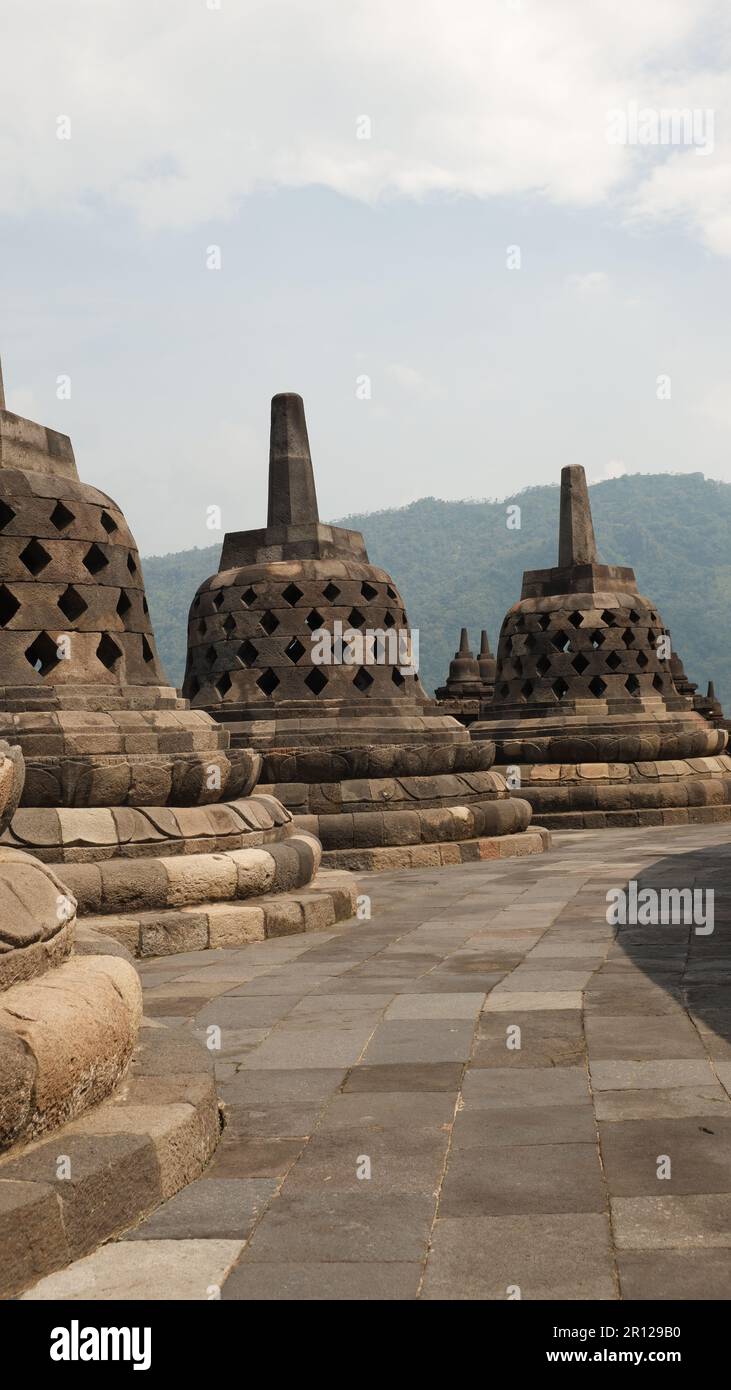 a Buddhist place of worship called candi borobudur as well as a ...
