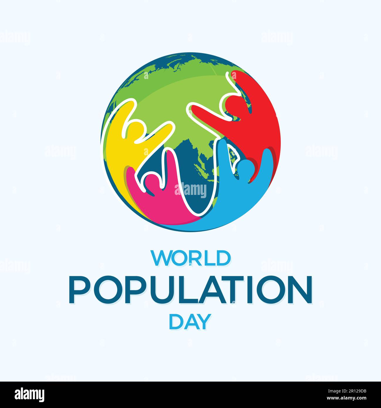Banner or poster of world population day vector design. Vector ...