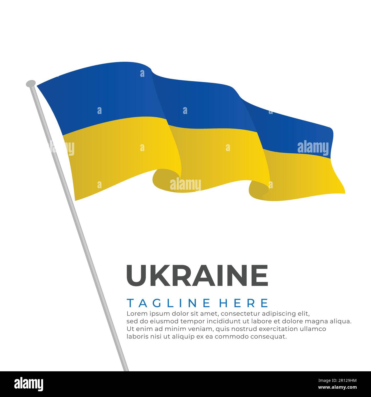 Template vector Ukraine flag modern design. Vector illustration Stock ...
