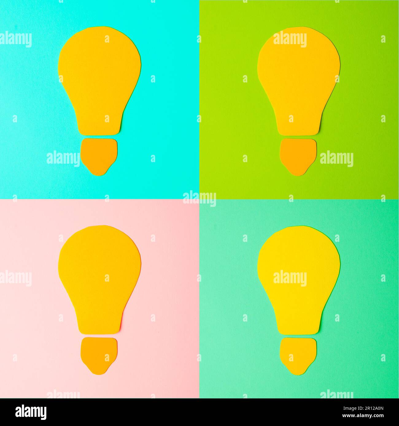 Different ideas brainstorming concept. Colorful Stock Photo - Alamy