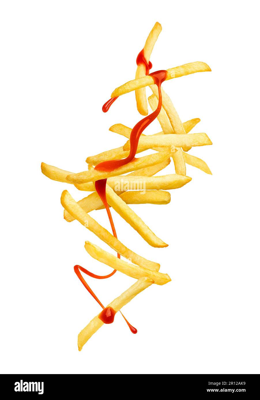 Potato fries splash hi-res stock photography and images - Alamy