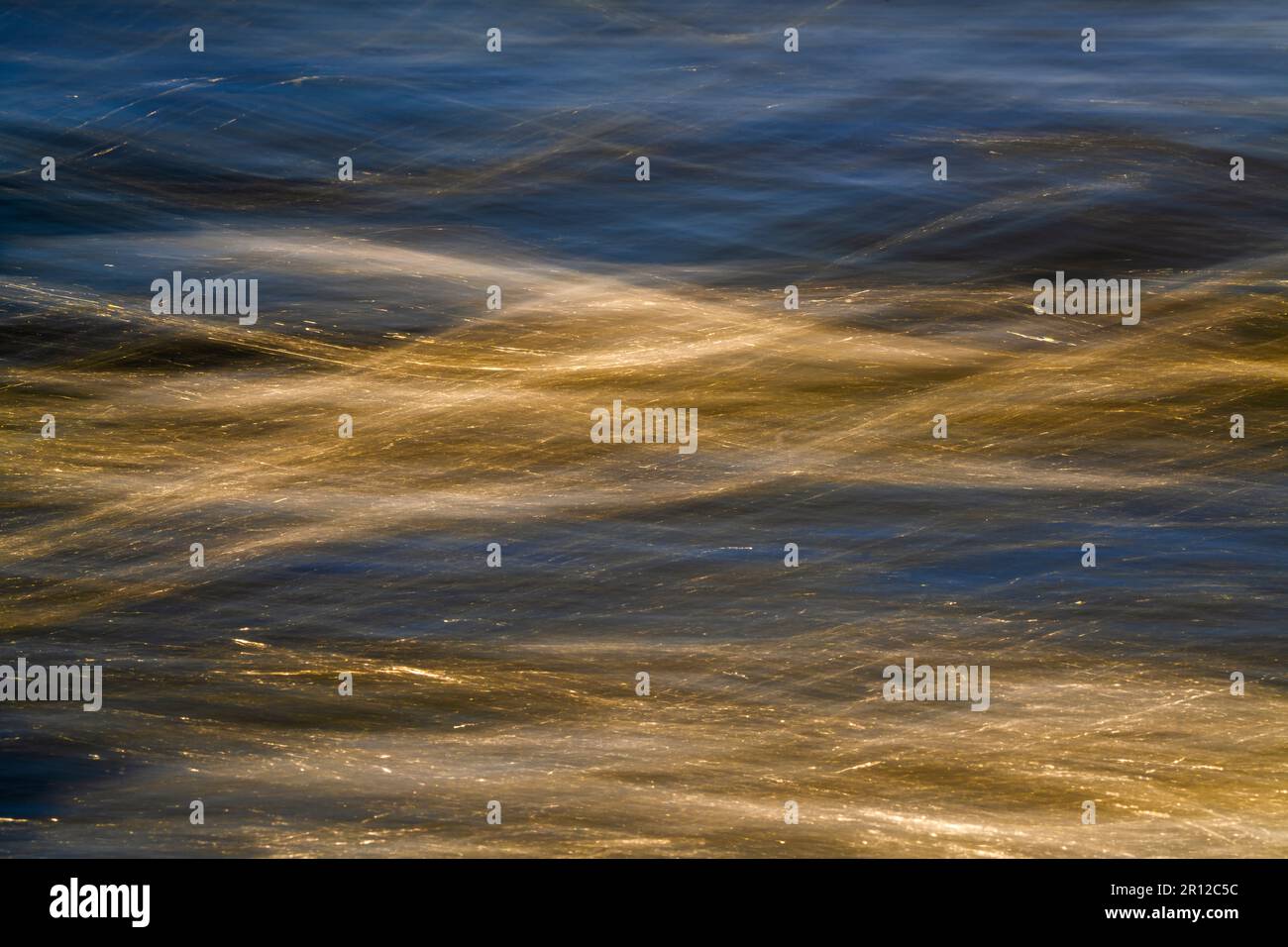 Abstract water surface of river flow. Zambezi River, Victoria Falls ...