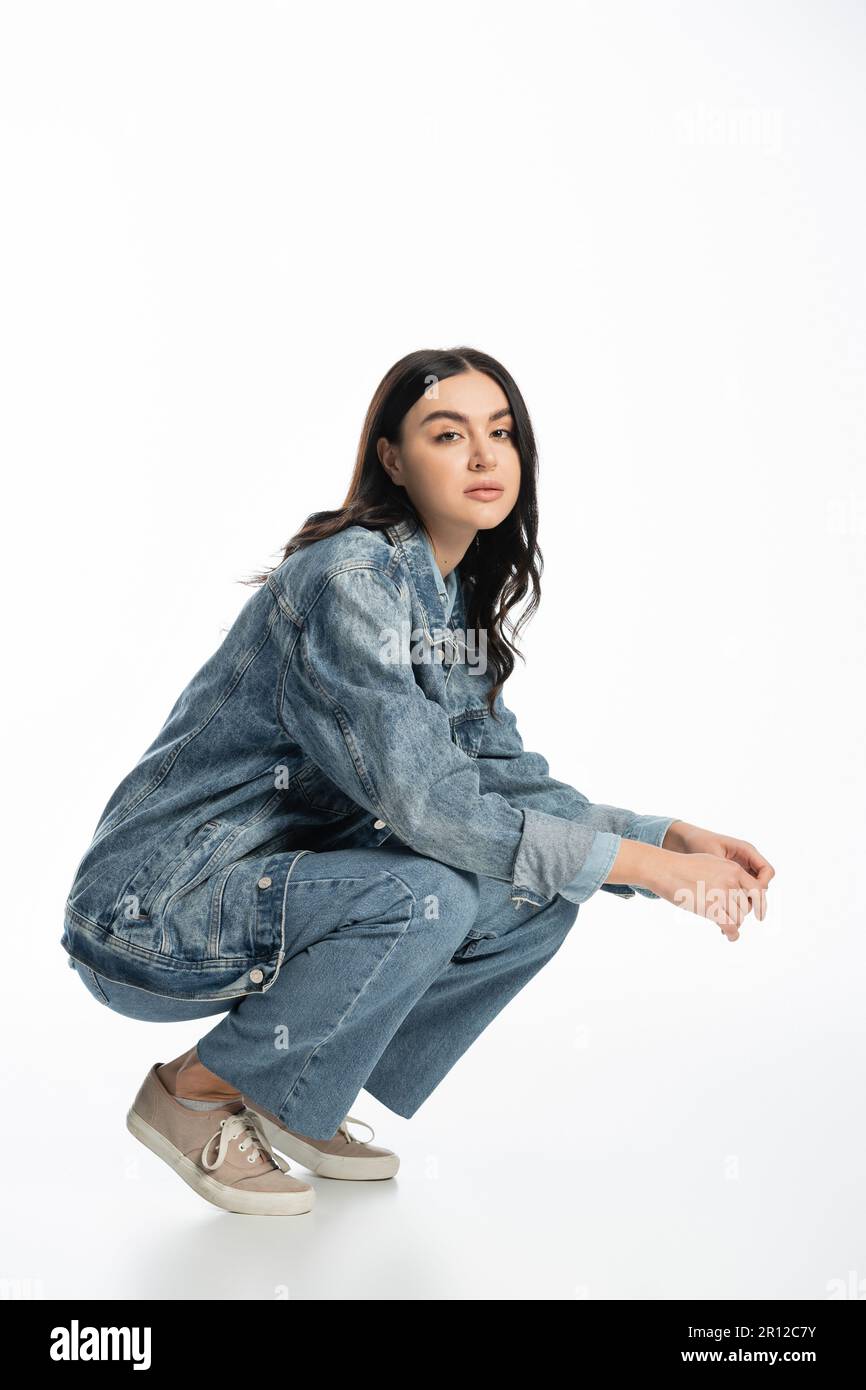 Gorgeous brunette model in hi-res stock photography and images - Alamy