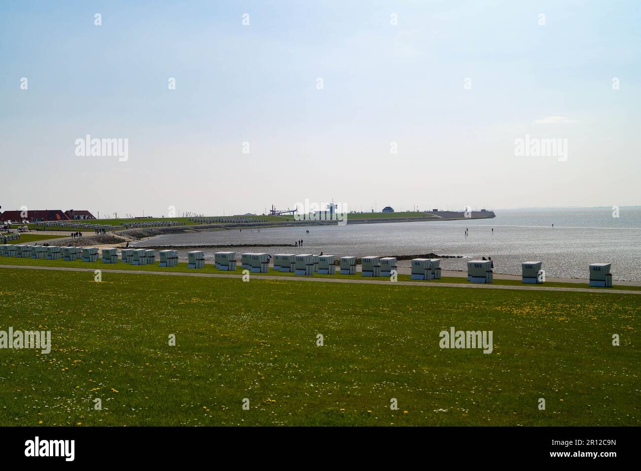 Buesum is a village at the German northern sea with harbor and ...