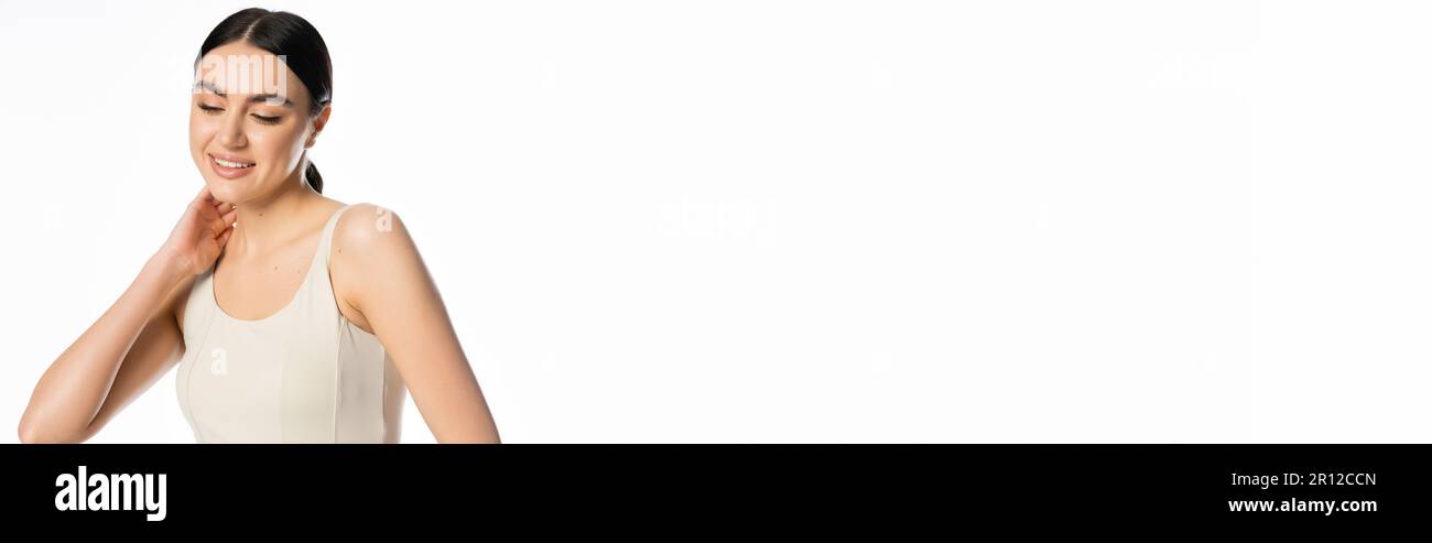 Beautiful woman perfect makeup Cut Out Stock Images & Pictures - Alamy