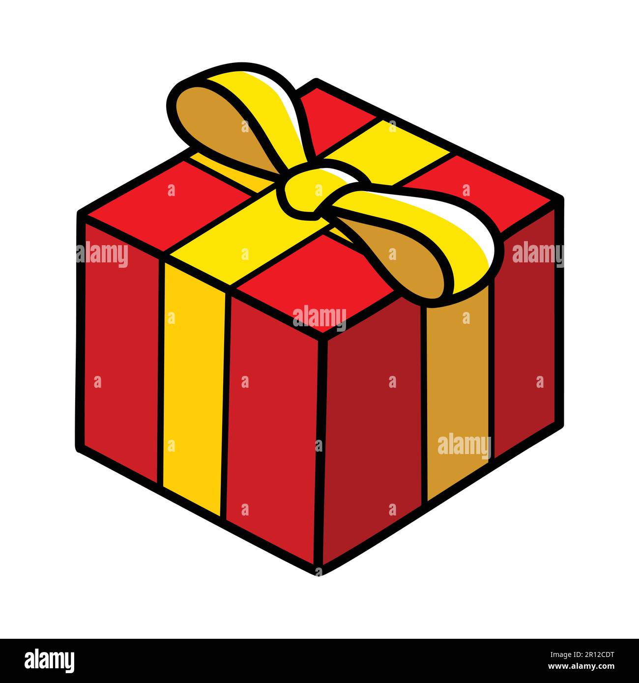 Cartoon Illustration of a gift box Stock Vector Image & Art - Alamy