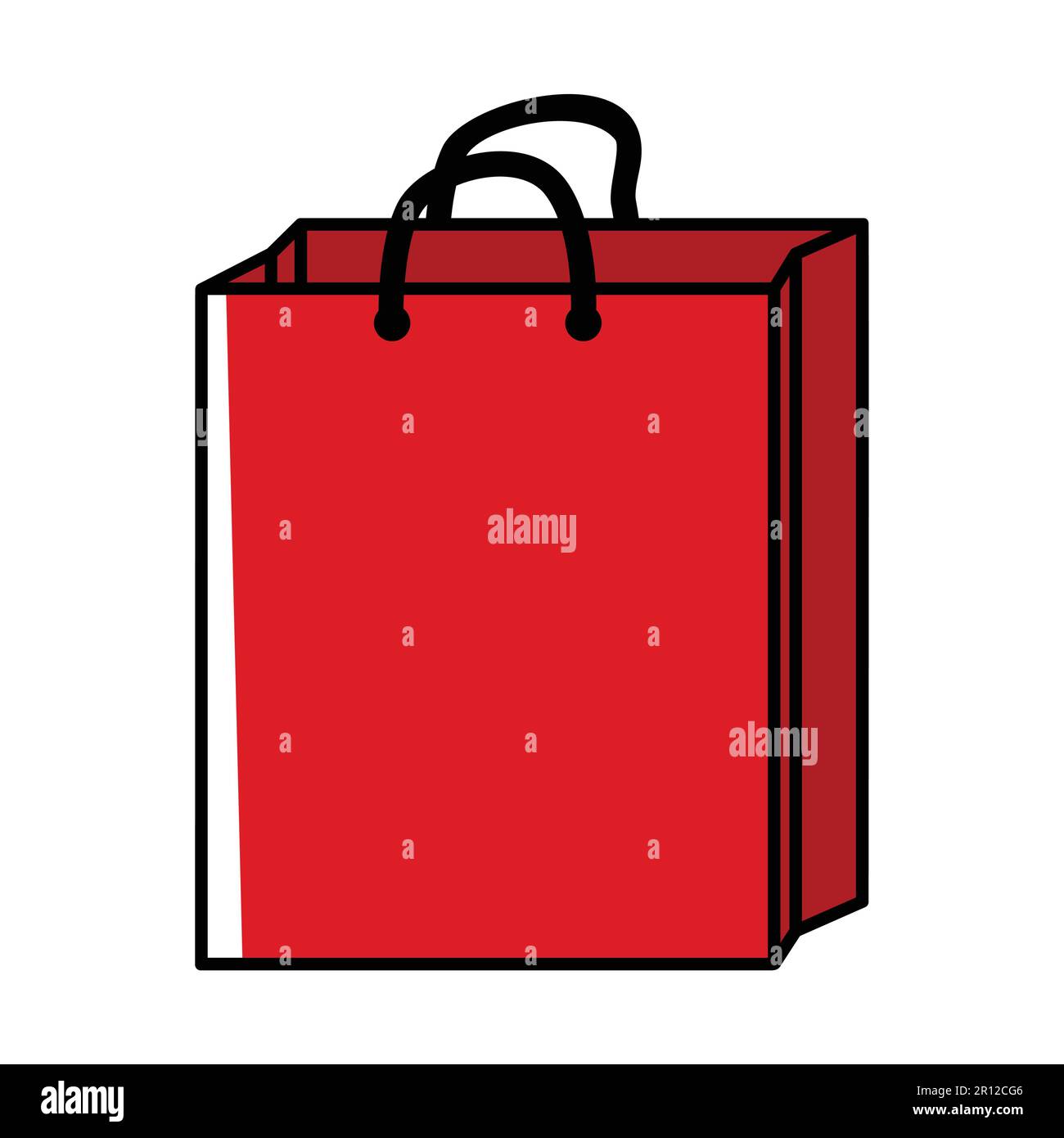Cartoon bag gift paper shop Stock Vector Images - Alamy