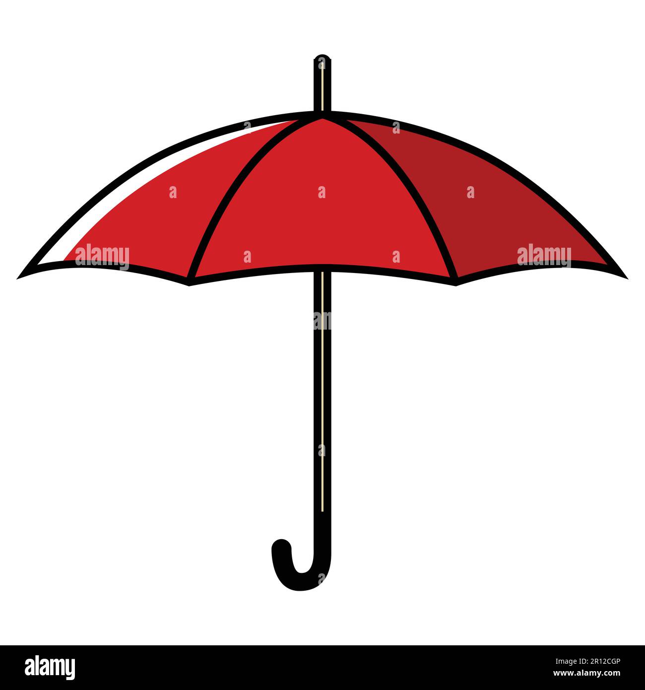 Simple illustration of an umbrella Stock Vector Image & Art - Alamy