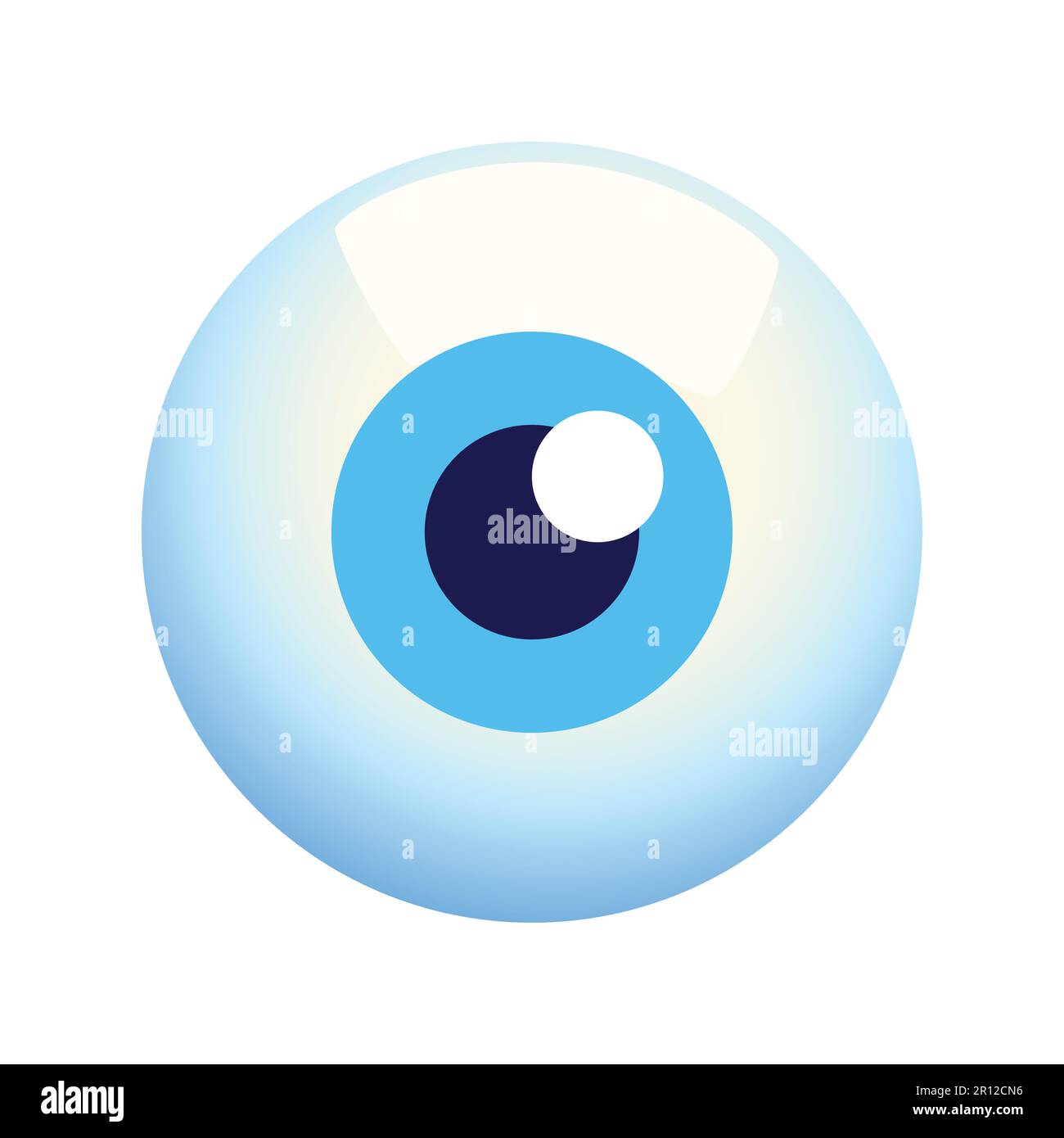 Cartoon illustration of an eyeball Stock Vector Image & Art - Alamy