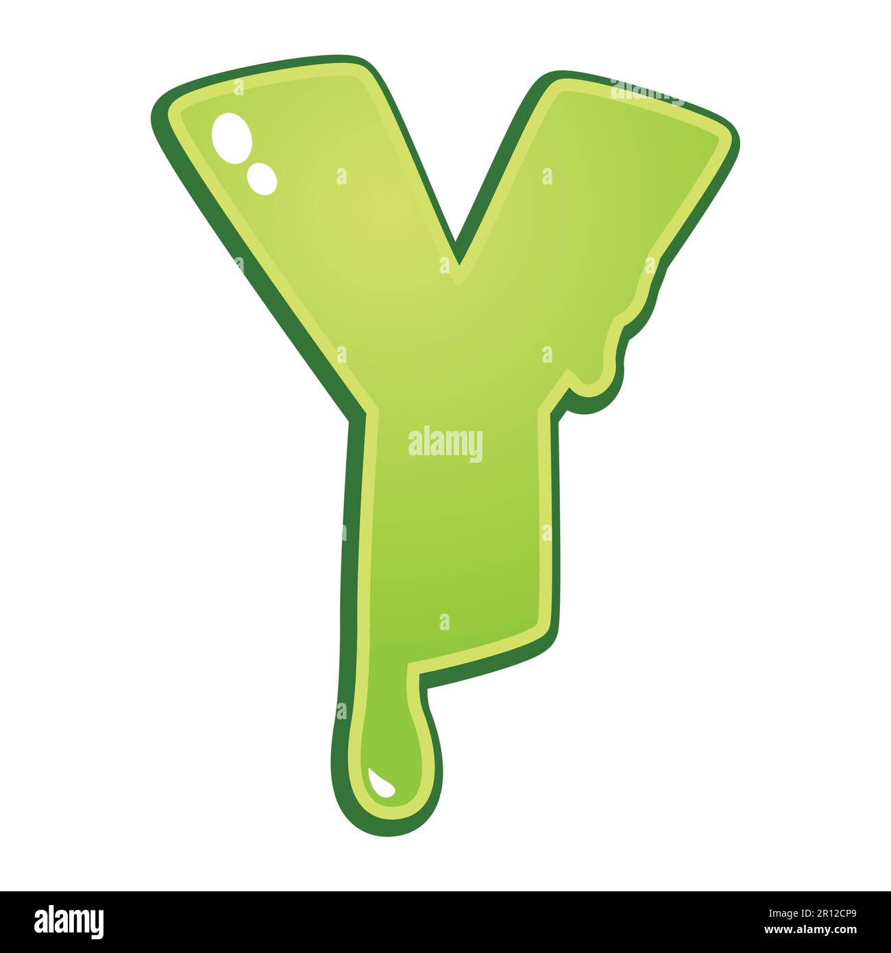 Slimy font type letter Y Stock Vector Image & Art - Alamy