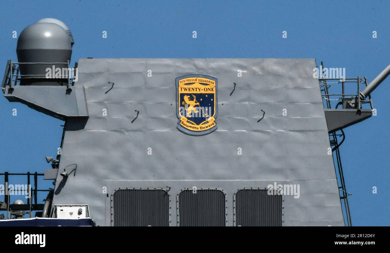 Key West, United States. 10th May, 2023. The insignia of the U.S. Navy ...