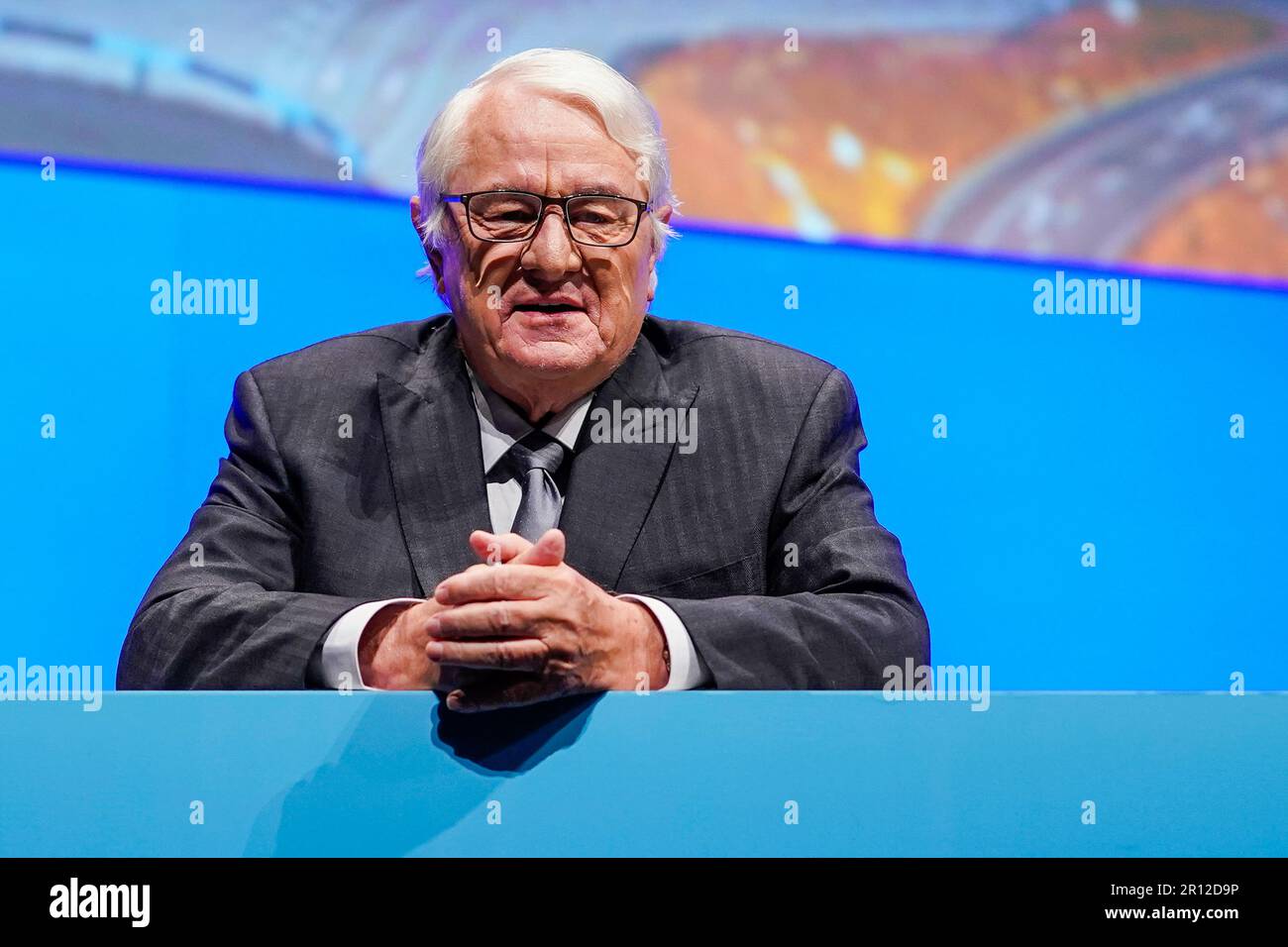 Mannheim, Germany. 11th May, 2023. Hasso Plattner, Chairman of the ...