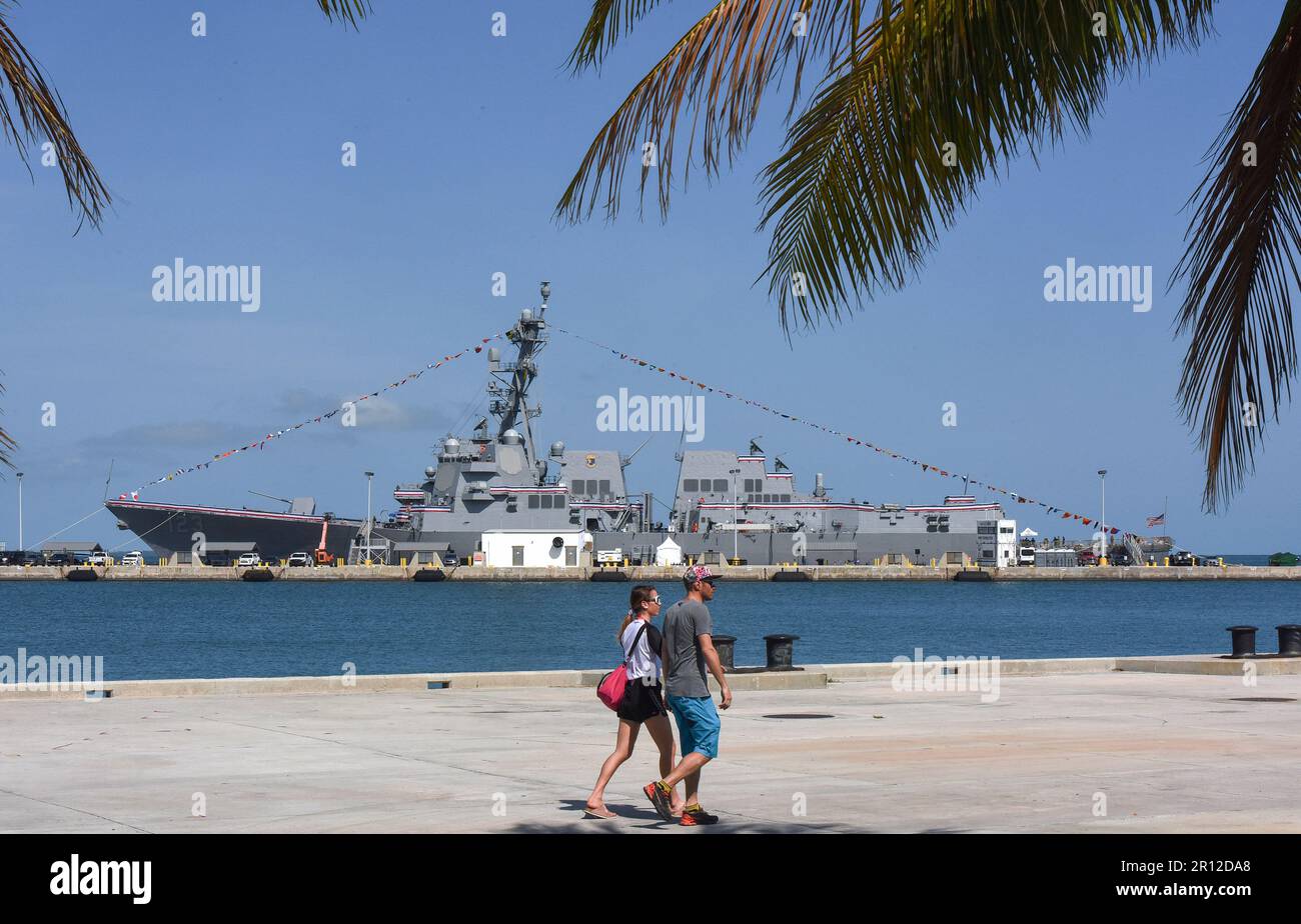 Key West, United States. 10th May, 2023. People walk in Truman ...