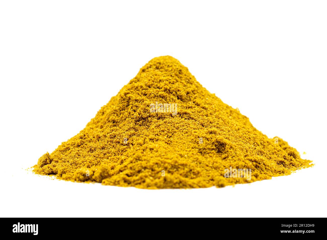 Ground cumin or Jeera Powder. Powder cumin spice pile isolated on white ...