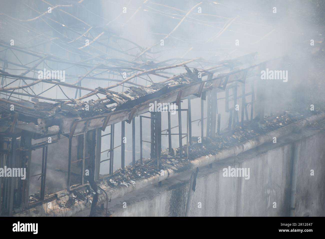 Kolkata, India. 10th May, 2023. A terrible fire incident took place ...