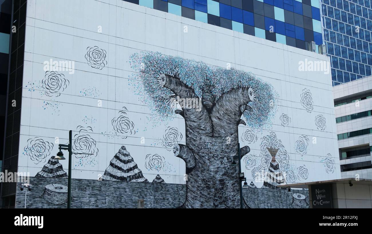 Street Bonifacio Global City Mural Art The Works Of The Artists Were