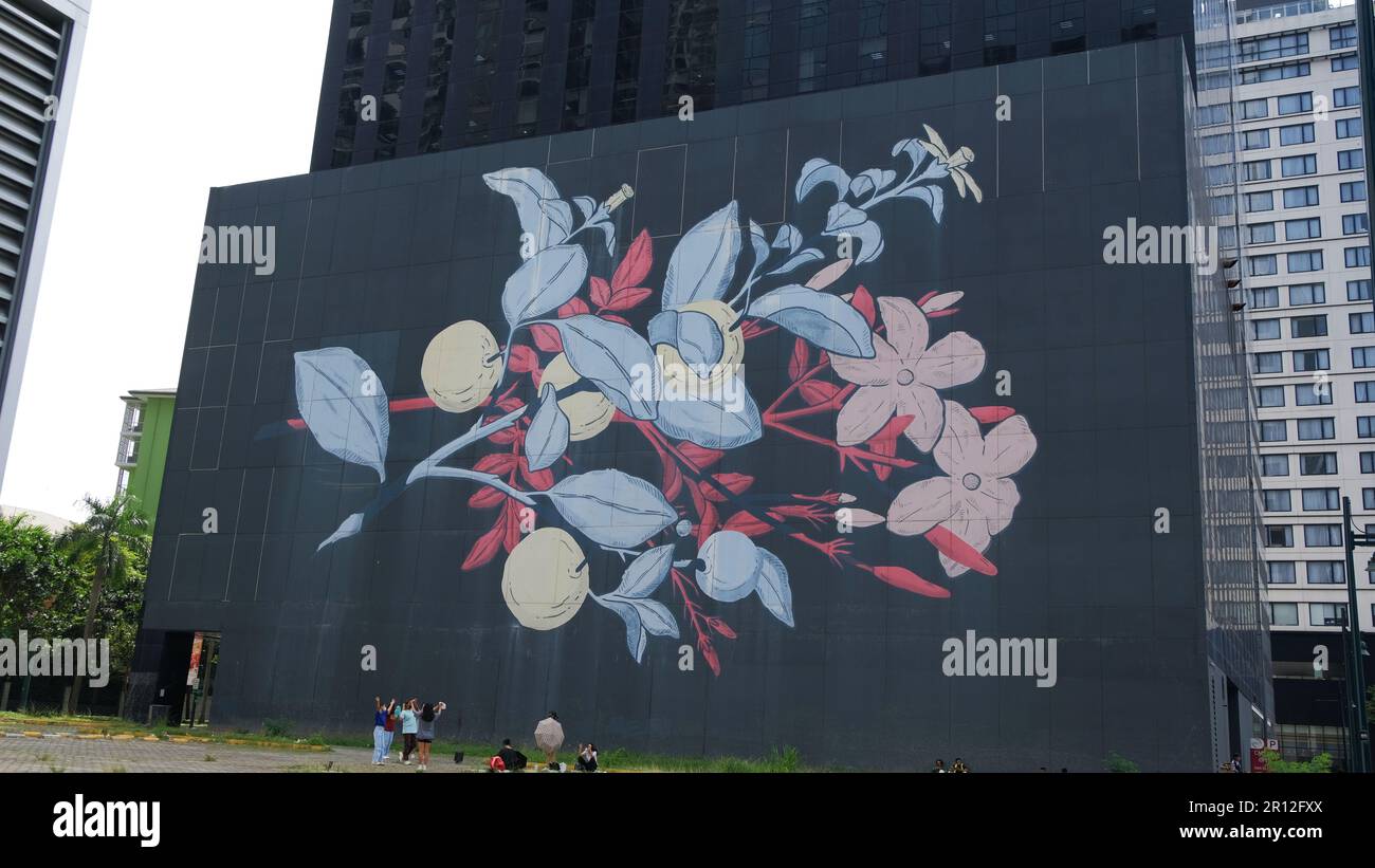Street Bonifacio Global City Mural Art The Works Of The Artists Were