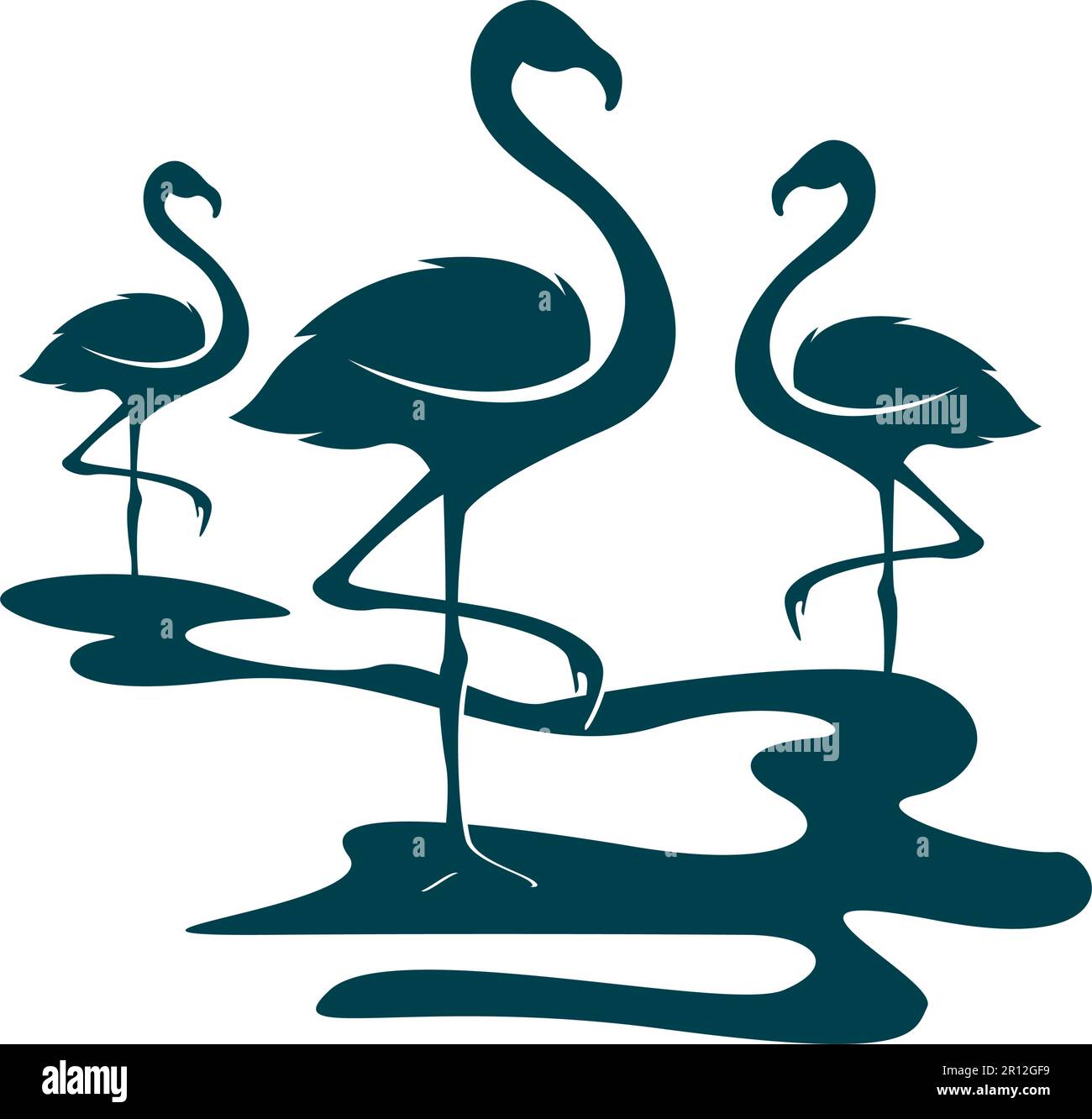 Flamingo logo icon design illustration Stock Vector Image & Art - Alamy