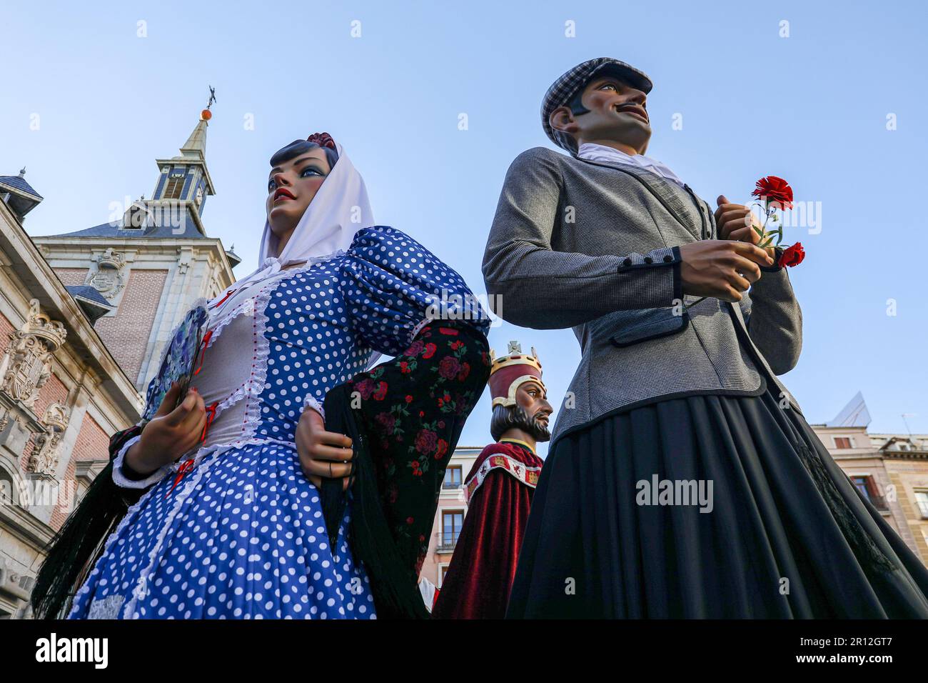 Madrid, Spain. 10th May, 2023. Giants and big heads tour the streets of ...