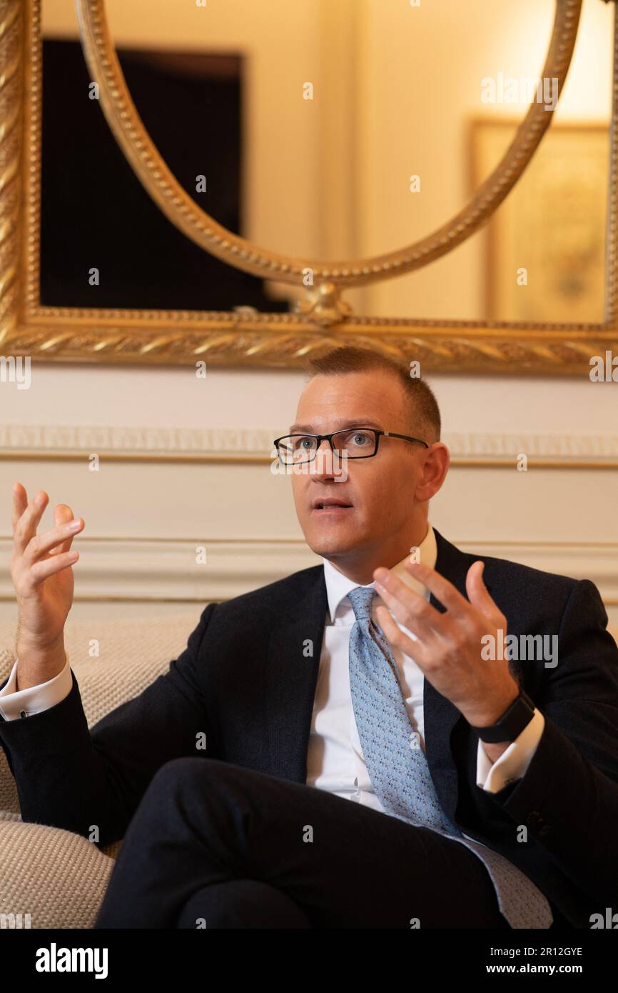 Paris, France. 27th Apr, 2023. Photo dated April 27, 2023 of Daniel ...