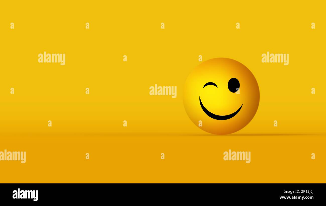 Winking face emoji hi-res stock photography and images - Alamy