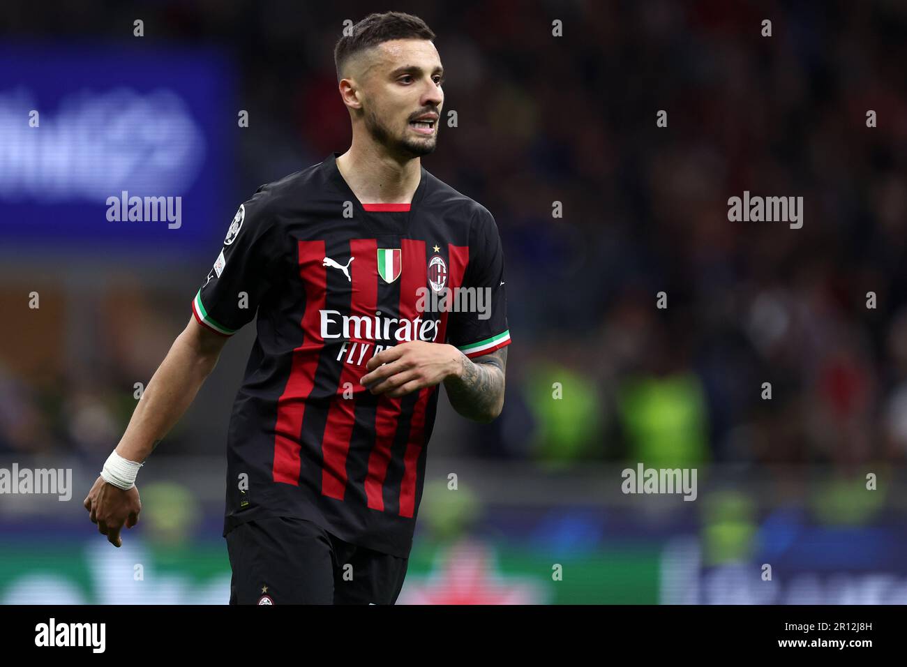 Milano, Italy. 10th May, 2023. Rade Krunic of Ac Milan looks on during ...