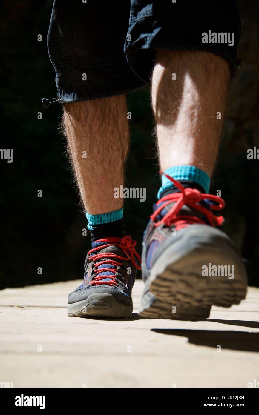 Close up of a hiker's feet in Teruel, Aragon in Spain Stock Photo - Alamy