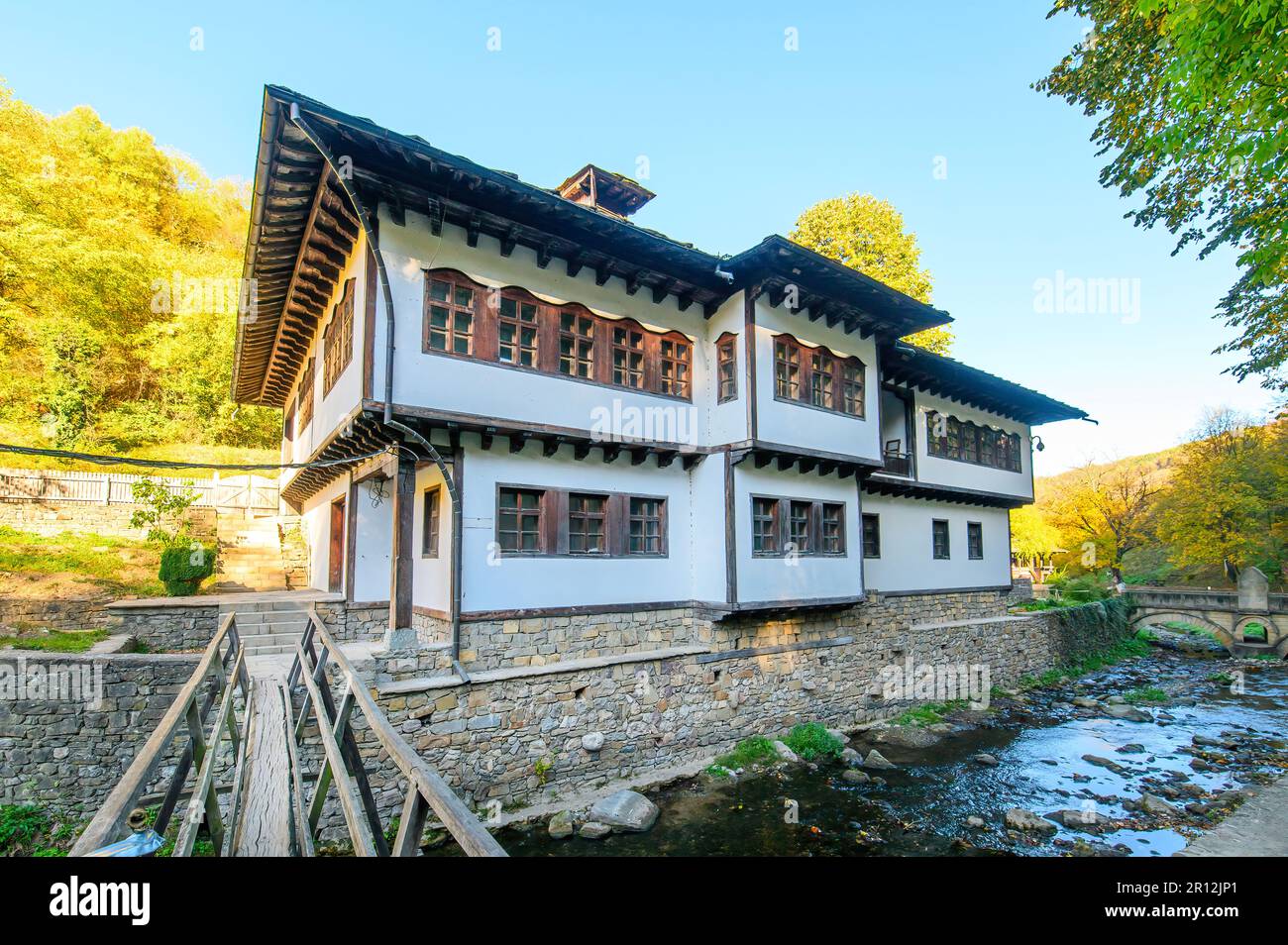 Old traditional Bulgarian house in Architectural Ethnographic Complex ...
