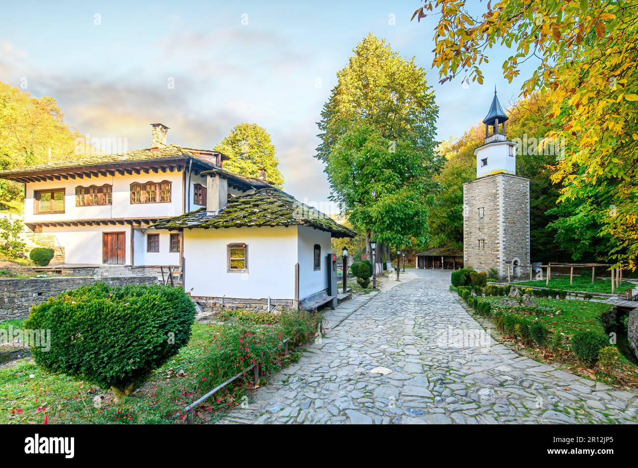 Old traditional Bulgarian house in Architectural Ethnographic Complex ...
