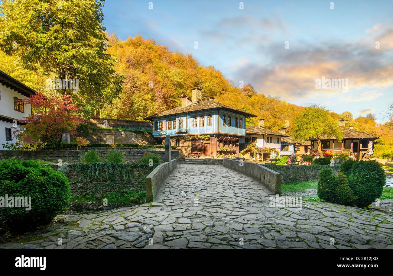 Old traditional Bulgarian house in Architectural Ethnographic Complex ...