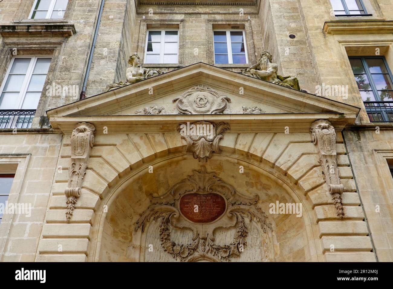 Fountain, Place Saint-Projet, designed by Van der Woort in 1737, Rue ...
