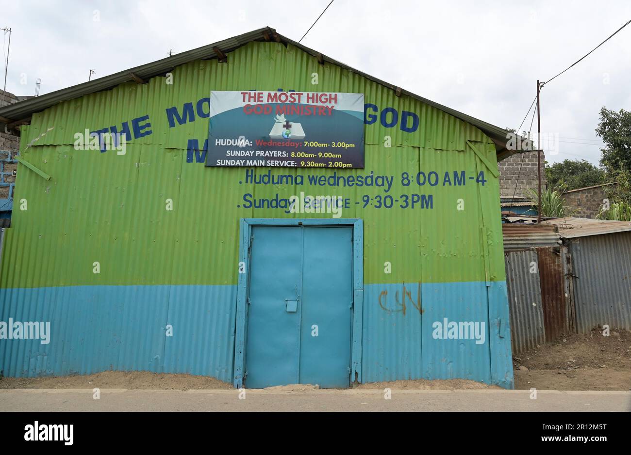 KENYA, Nairobi, pentecostal church The most high god ministry in slum ...