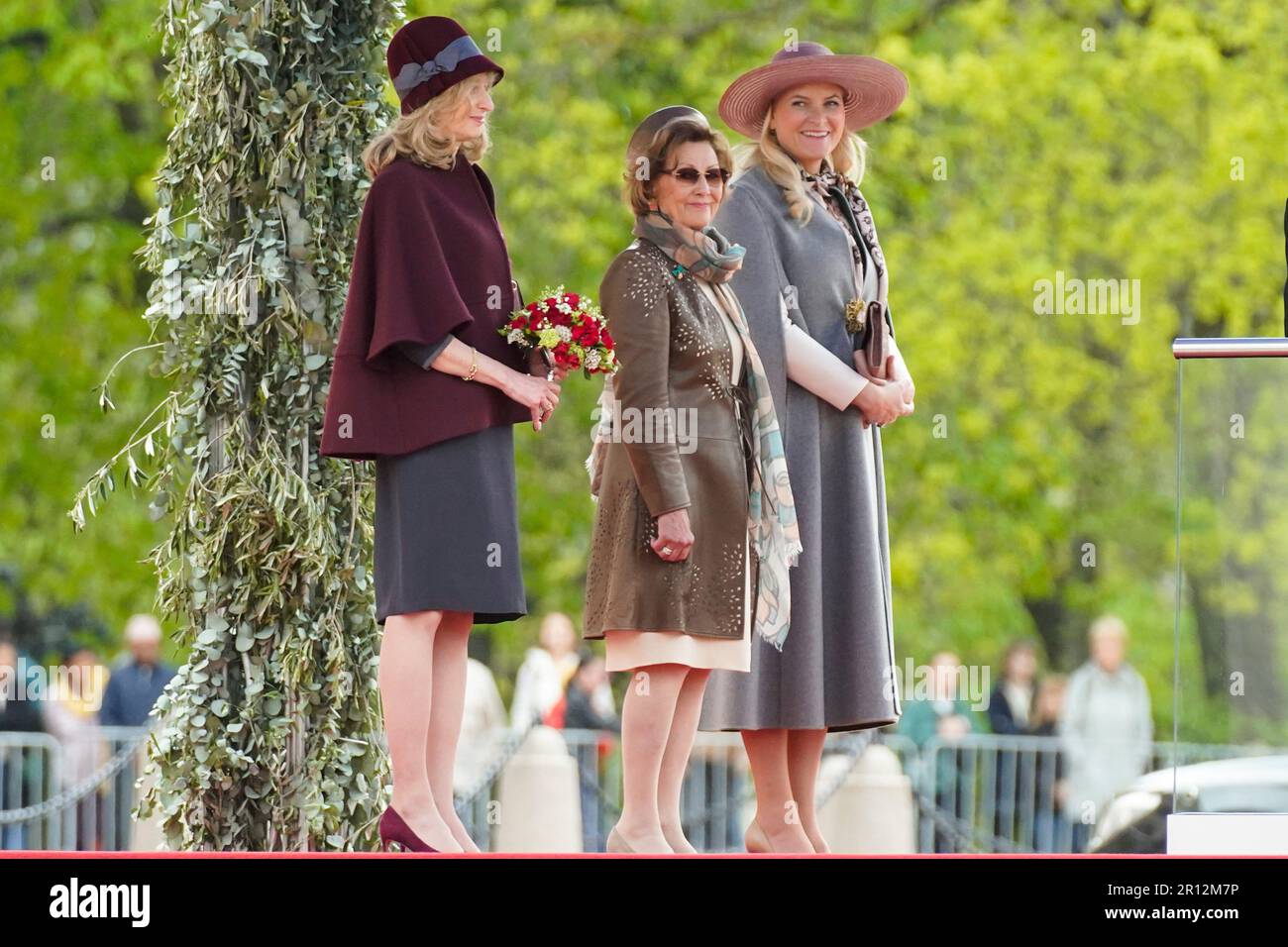 Oslo 20230511.Queen Sonja and Crown Princess Mette-Marit together with ...
