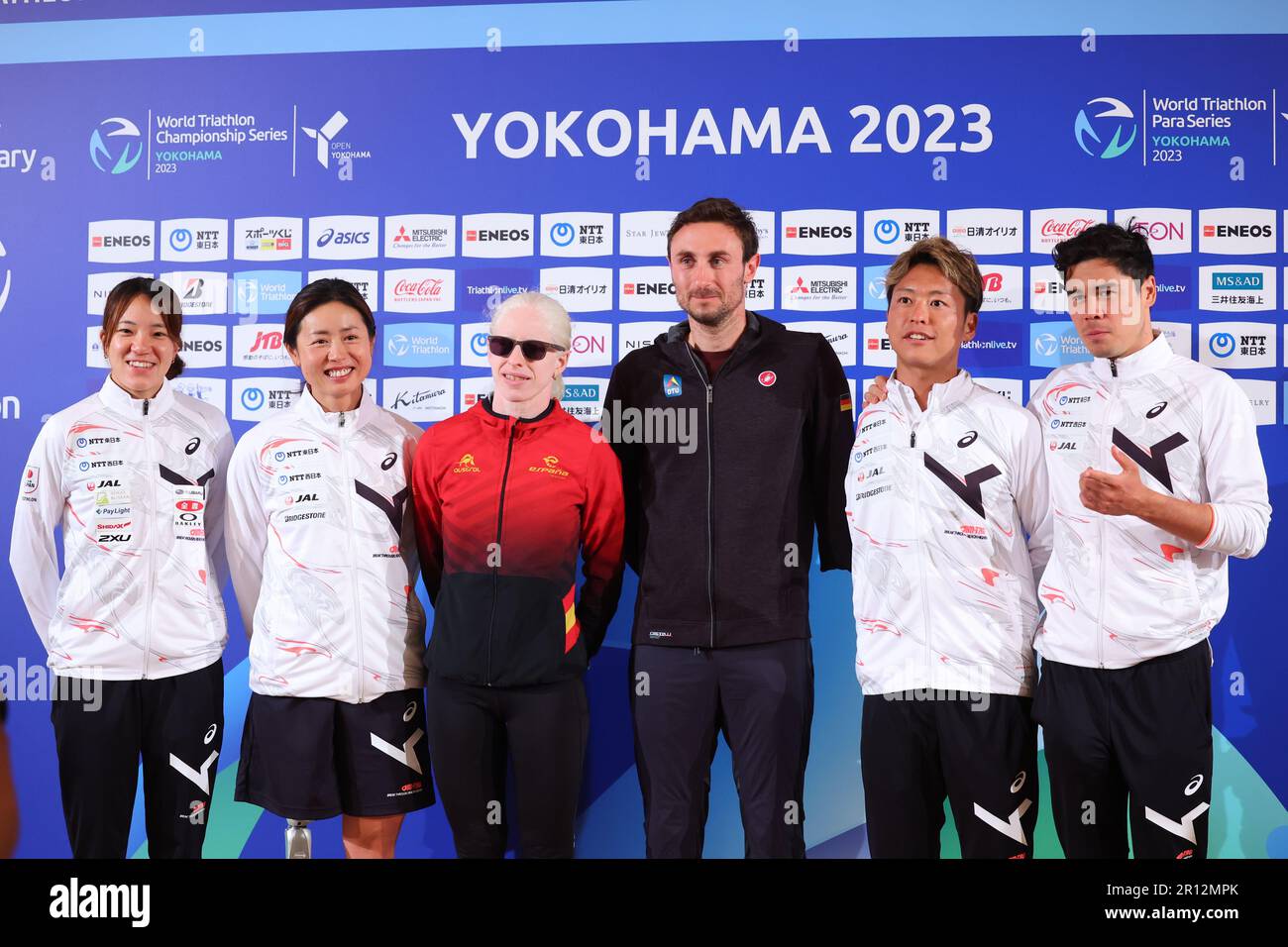 Yokohama, Kanagawa, Japan. 11th May, 2023. (L-R) Yuko Takahashi, Yukako Hata, Susana Rodriguez ...
