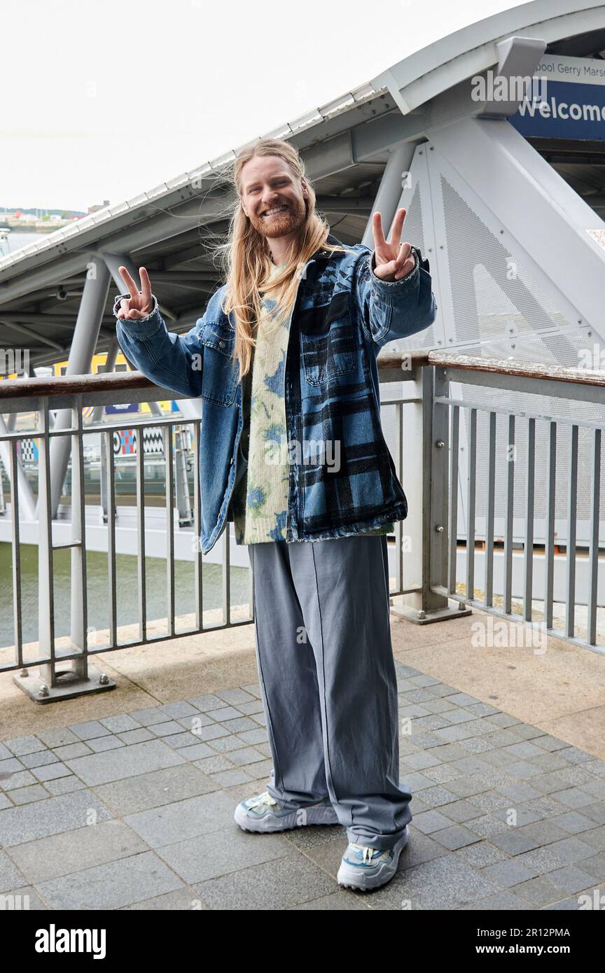 Liverpool, UK. 11 May, 2023. Sam Ryder pictured ahead of Semi Final 2 ...