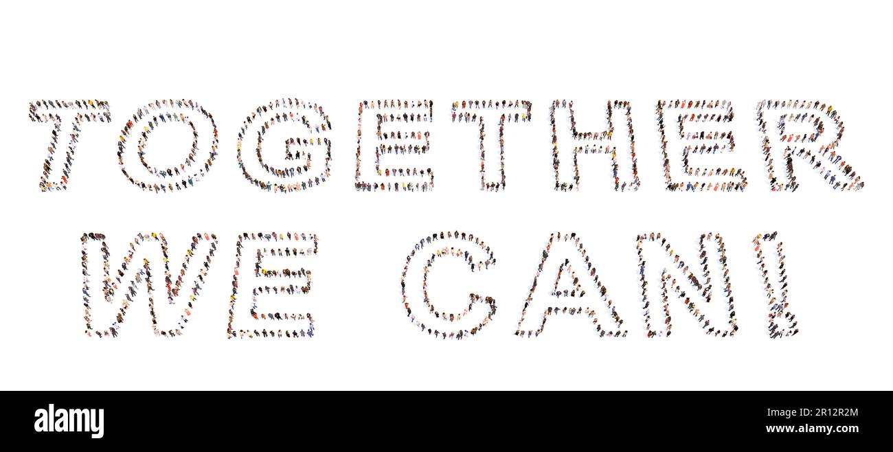 Together we can do it Cut Out Stock Images & Pictures - Alamy