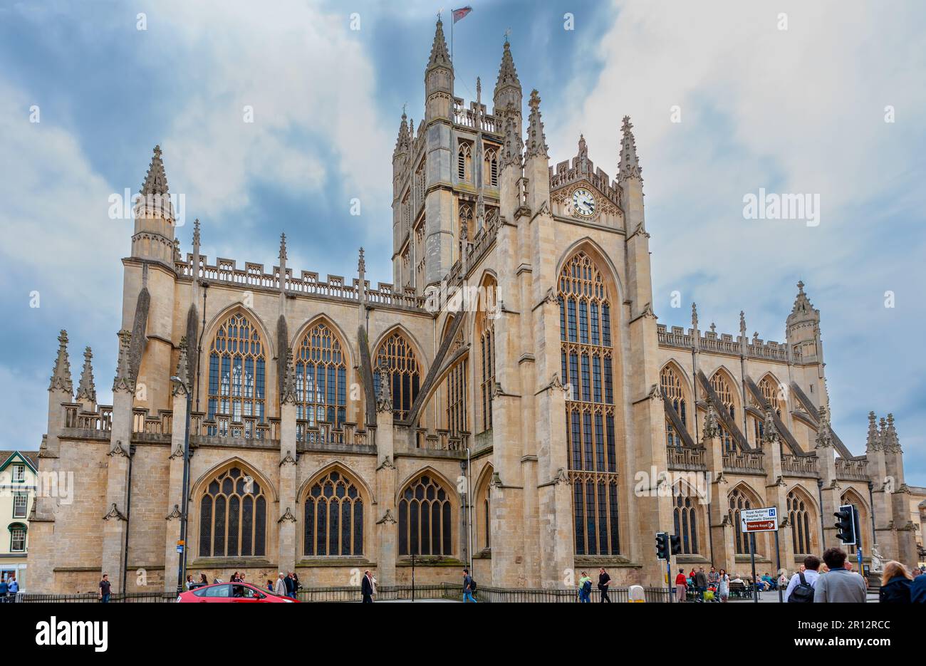 Bath, United Kingdom - May 8, 2011 : Bath Abbey, old Medieval church in ...