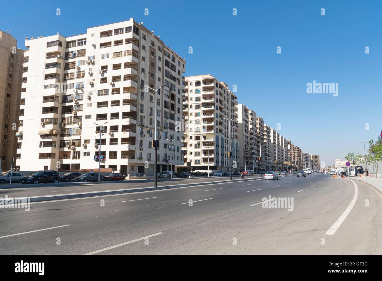 Cairo downtown with business buildings and transportation, Cairo, Egypt ...