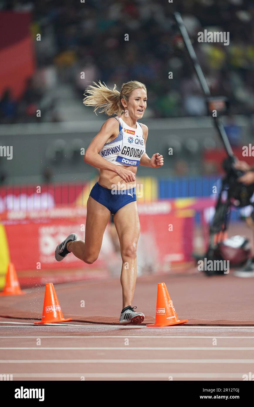 Karoline bjerkeli grovdal doha 2019 hi-res stock photography and images ...