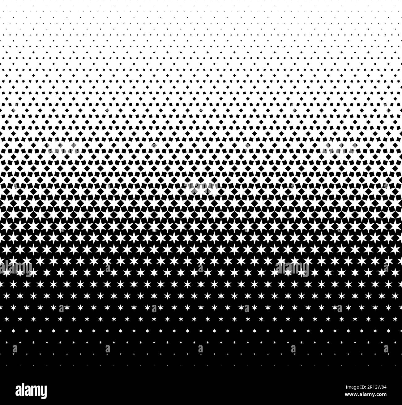 Geometric pattern of black figures on a white background.Seamless in ...