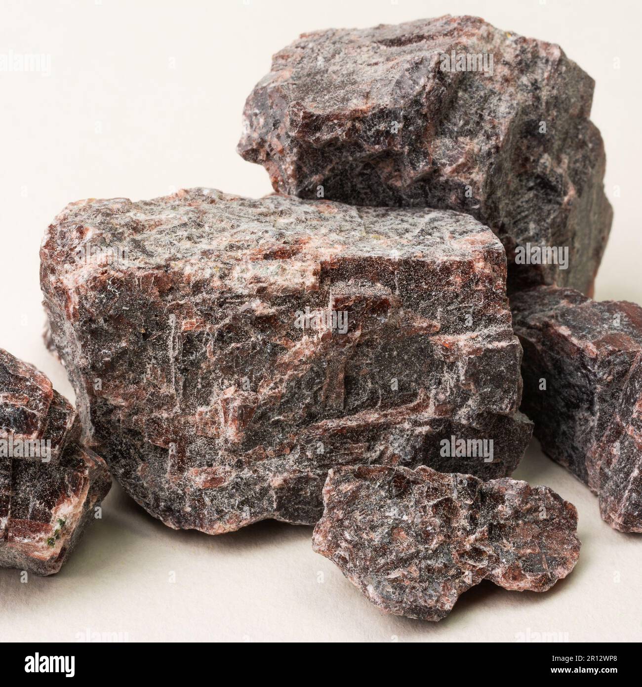 Chunks of kiln fired Kala namak or Himalayan black rock salt Stock ...