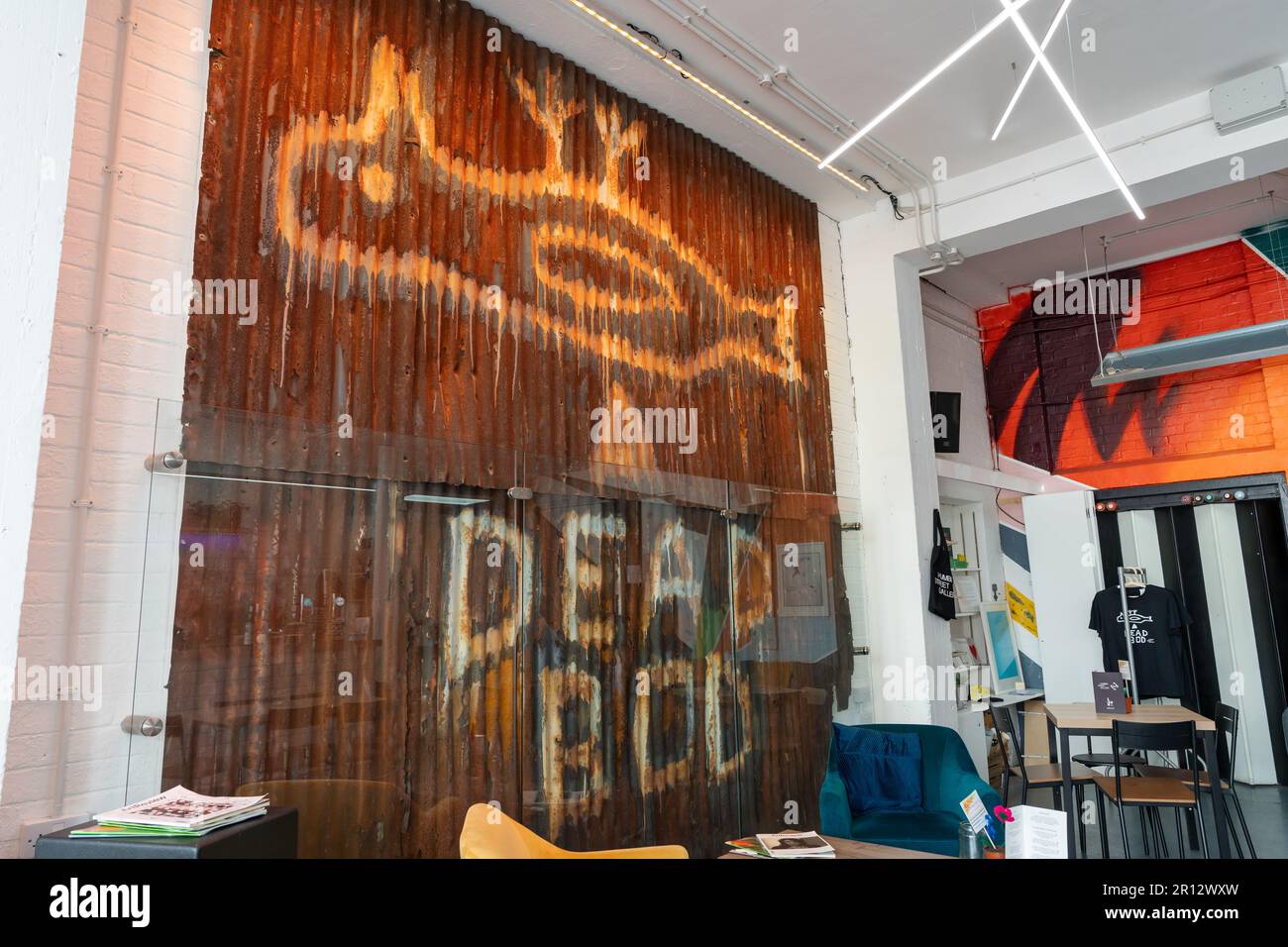 The locally famous 'Dead Bod' rusty sign, salvaged and on display in ...