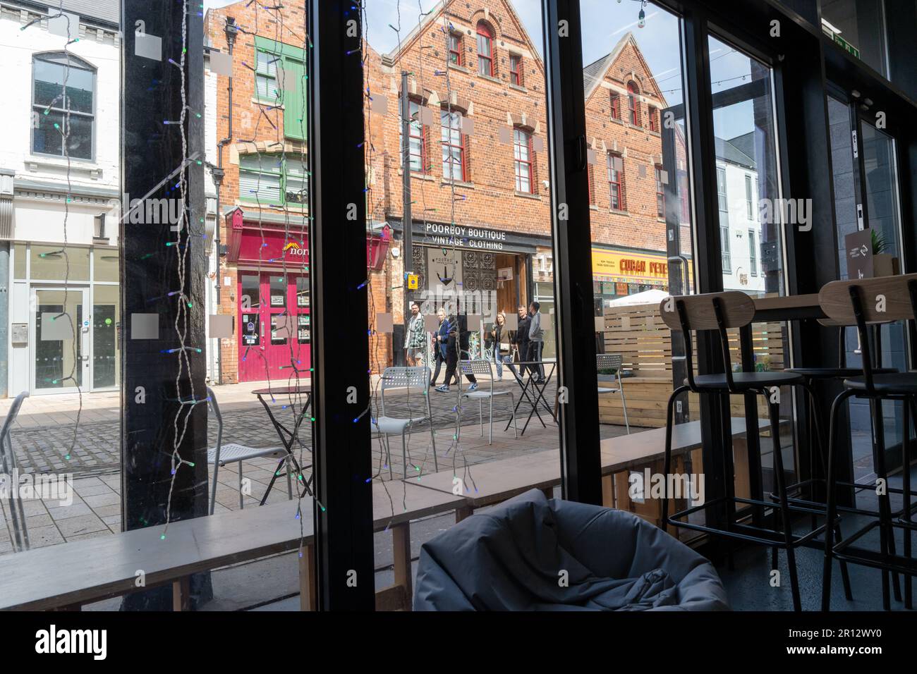 The view out of the window at Humber Street Gallery in the historic ...