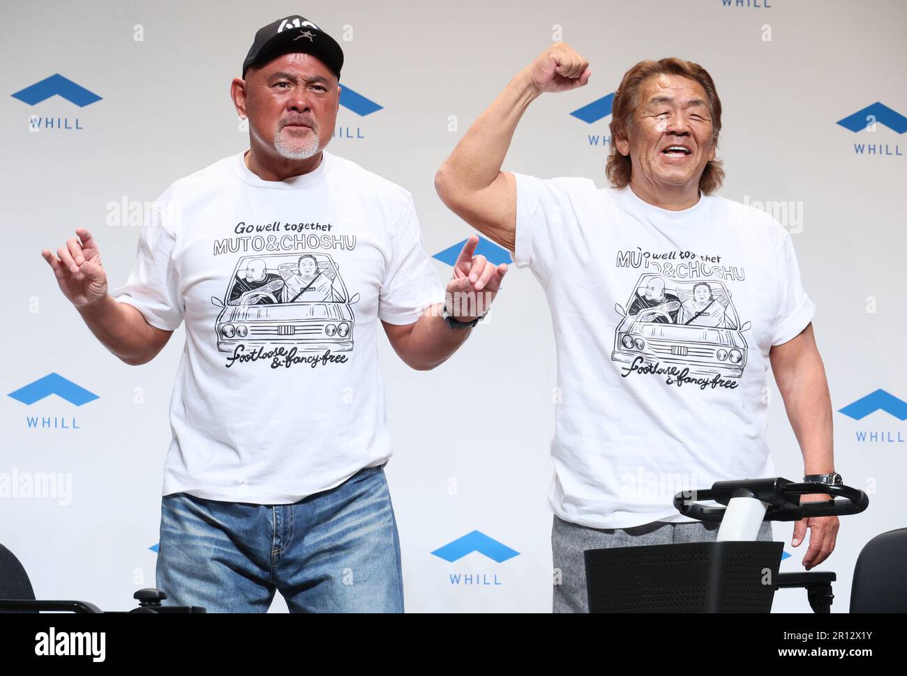 Tokyo, Japan. 11th May, 2023. Former professional wrestlers Muto Keiji ...