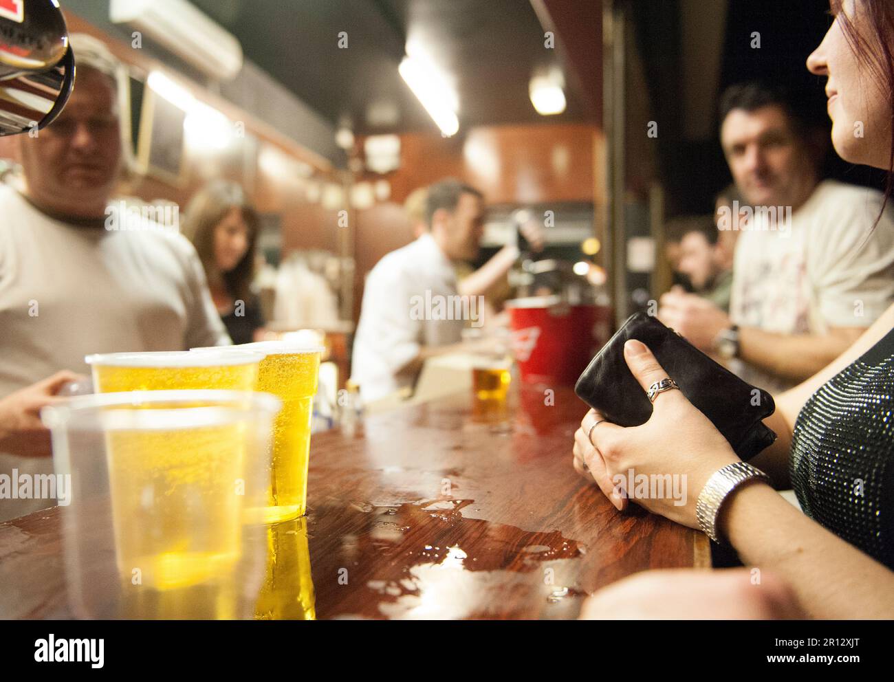 The crowd queue up at the bar at a Specials AKA gig at the iconic ...