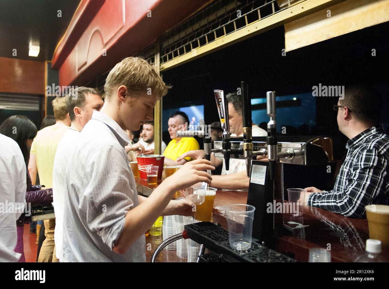 The crowd queue up at the bar at a Specials AKA gig at the iconic ...